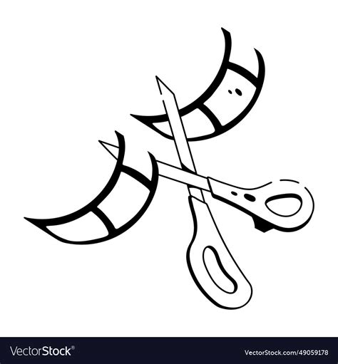 Movie Editing Royalty Free Vector Image VectorStock