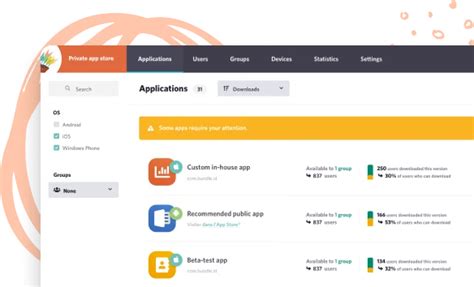 Enterprise App Store For Mobile Application Management