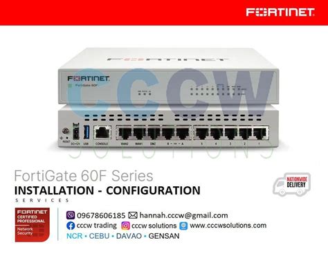 Fg 60f Firewall Fortigate 60f 10 X Ge Rj45 Ports Including 7 X Internal Ports 2 X Wan Ports 1