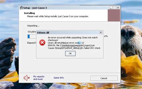 An Error Occurred While Unpacking Does Not Match Checksum