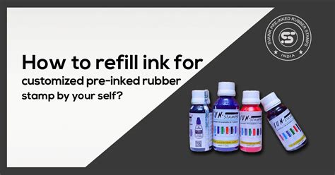 How To Refill Ink For A Customized Pre Ink Rubber Stamp By Yourself Svaink