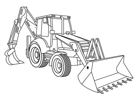 Dibujo Para Colorear Tractor Dibujo De Tractor Para Colorear Img