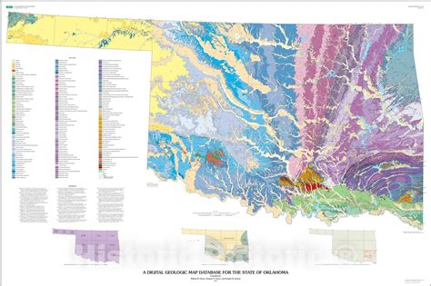 Map A Digital Geologic Map Database For The State Of Oklahoma 2003
