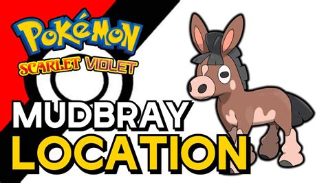 Pokemon Scarlet And Violet Mudbray Location Youtube