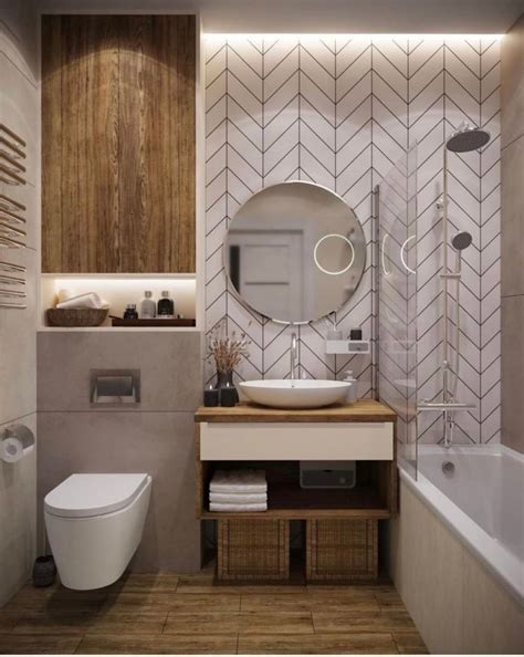 Дизайн ванной комнаты 2025 модные тенденции