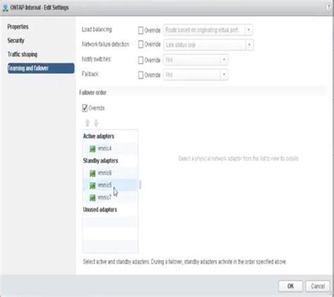 ONTAP Select VMware VSphere VSwitch Configuration On ESXi