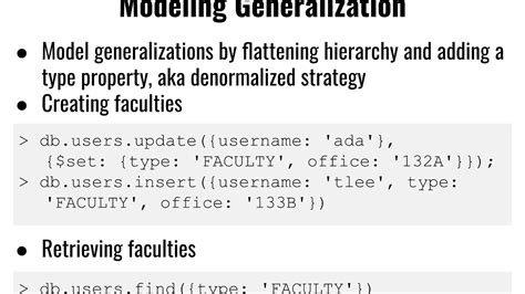 Modeling Inheritance In Mongodb Cs5200 Sp20 10107 Youtube