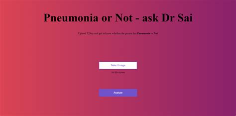 Github Zszazipneumonia Detection Web App Starter App For Fastai V3 Model Deployment On Render