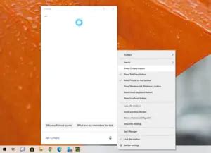 How To Disable Cortana Search Box In Windows