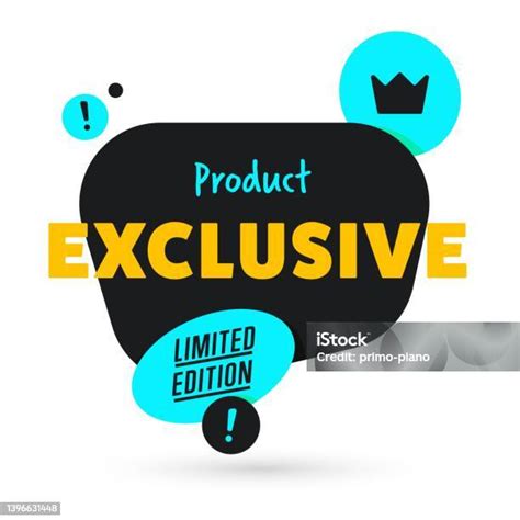 Spanduk Terisolasi Produk Eksklusif Ilustrasi Stok Unduh Gambar