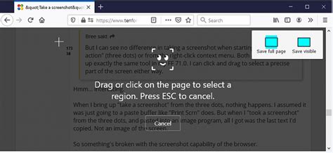 Take A Screenshot Missing From Context Menu In Firefox 710 Solved