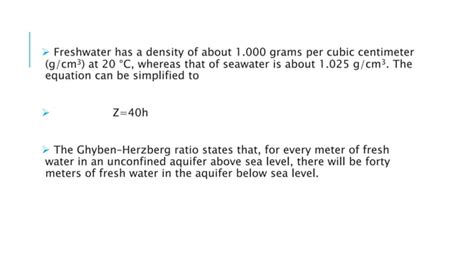 Salt Water Intrusion Pptx