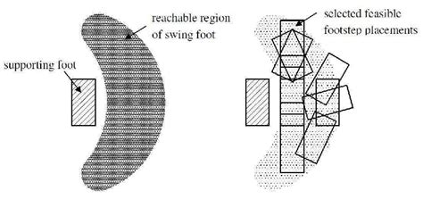 Footstep Transition Model Left The Reachable Region Of The Swing Download Scientific Diagram