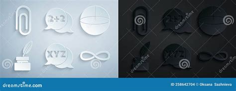 Set Xyz Coordinate System Geometric Figure Sphere Feather And Inkwell Infinity Equation