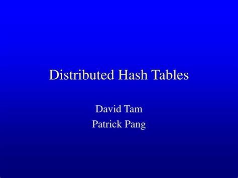 Ppt Distributed Hash Tables Powerpoint Presentation Free Download