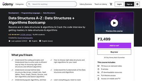 16 Best Data Structures And Algorithms Courses And Classes Tangolearn