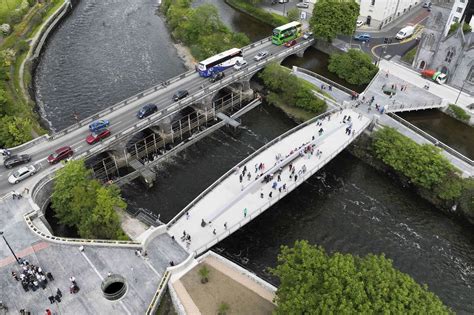The Salmon Weir Pedestrian And Cycle Bridge In Galway City Irwin