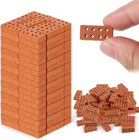 50 Pcs Mini Bricks Miniature Brick Tiny Bricks Model Brick Building For