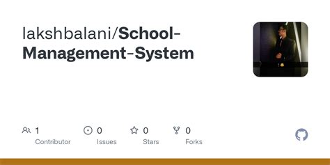 Github Lakshbalanischool Management System