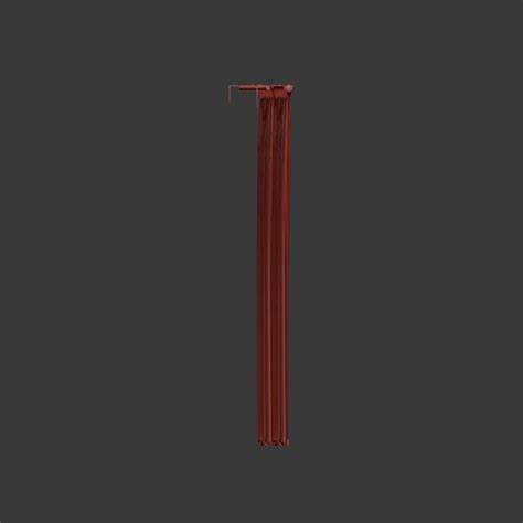 얇은 흰색 얇은 명주 그물 커튼 3d 모델 19 Max Unknown Free3d