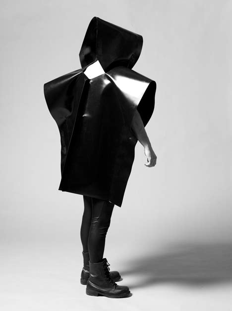Dystopian Brutalist Outerwear Made Of Tarpaulin By Martijn Van Strien
