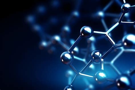 Detailed Molecular Structure Of Futuristic Nanotechnology Graphene Compound In Panoramic Medical