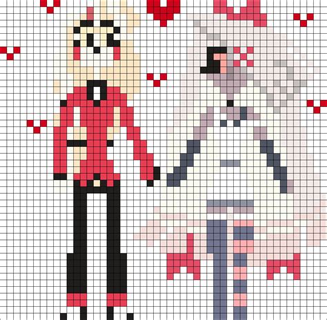 Velvette Hazbin Hotel Fuse Bead Pattern Kandi Pad Kandi