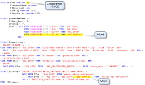 Sp SDS Stored Procedure Updated To Work With SQL Server 2008 R2 SQL