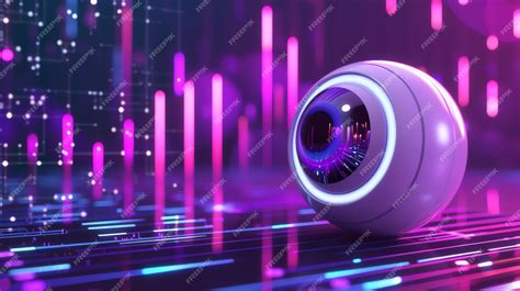 Premium Photo 3d Rendering Illustration Of A Glowing Eye Perfect For Technology Artificial