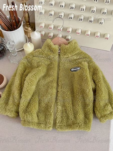 Куртка Мальчики Девочки Fresh Blossom Значки зеленый стояче отложной Полиэфирное волокно