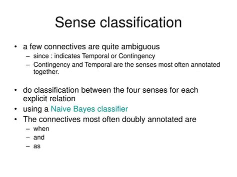 Ppt Using Syntax To Disambiguate Explicit Discourse Connectives In