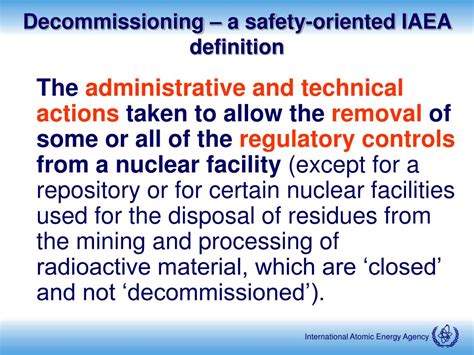 Decommissioning Meaning