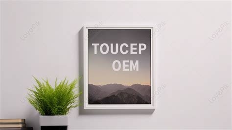 흰 벽 배경에 눈길을 끄는 3d 렌더링 포스터 모형 눈길 배경 거실 가구 배경 하얀색 배경 이미지 Hd 눈길 거실 가구 하얀색 배경 사진 무료 다운로드 Lovepik