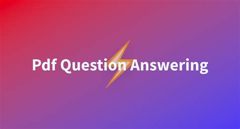 Pdf Question Answering A Hugging Face Space By Stefanbschneider
