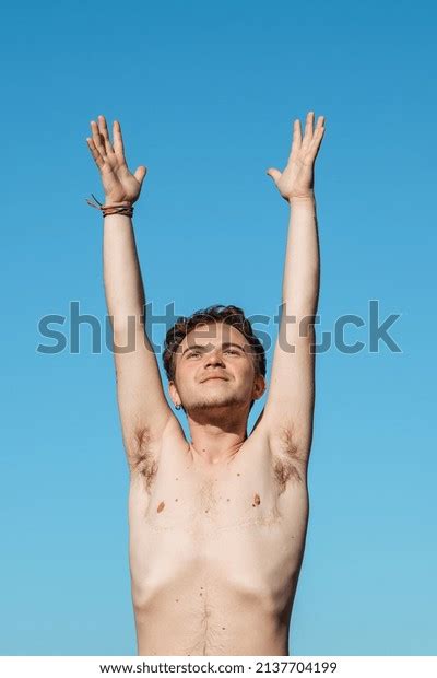 Male Transgender Naked Torso Outstretched Arms Stock Photo Shutterstock