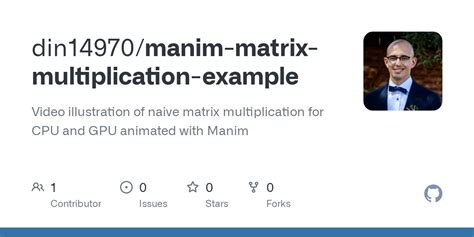 Github Din14970manim Matrix Multiplication Example Video Illustration Of Naive Matrix