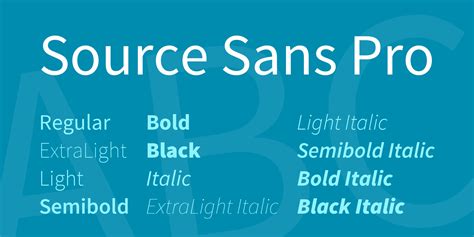 Source Sans Pro Font Free Download And Similar Fonts Fontget