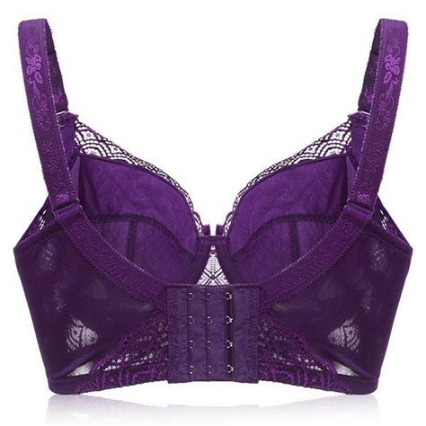 Nooncat Plus Size Sexy Push Up Minimizer Lace Busty Bras Full Cup