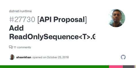 Api Proposal Add Readonlysequence Getfirstspan Issue Dotnet Runtime Github
