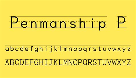 Penmanship Print Free Font
