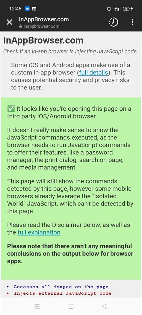 How To Check If In App Browsers Are Tracking You Using Inappbrowser