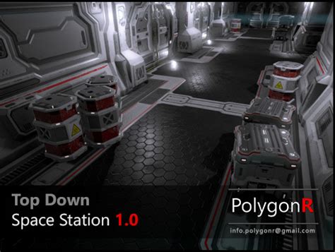 Sci Fi Top Down Space Station Polygonr 3d 科幻 Unity Asset Store
