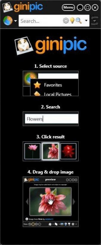 Ginipic Download Free Program Able To Search Images On Many Popular