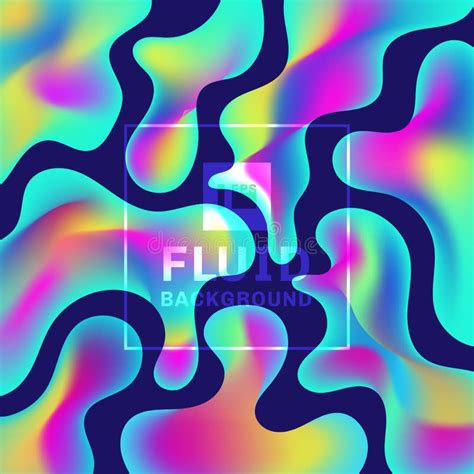 Trendy Fluid Liquid Gradient Design Elements Abstract Purple Liquid