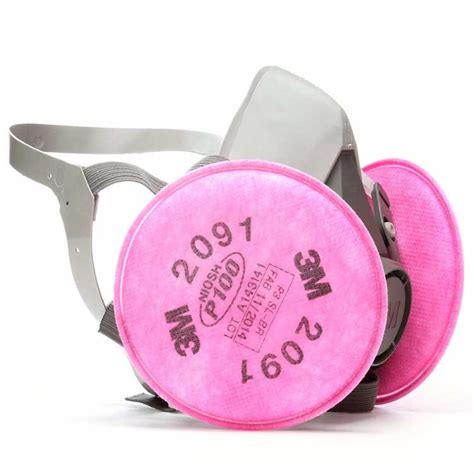 3m 6000 Half Face Reusable Respirator Masks With P100 Filters