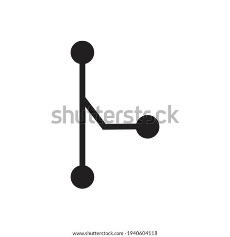 Git Merge Path Vector Illustration Stock Vector Royalty Free Shutterstock