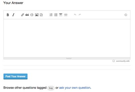 post your question answer button moves down when clicked meta stack