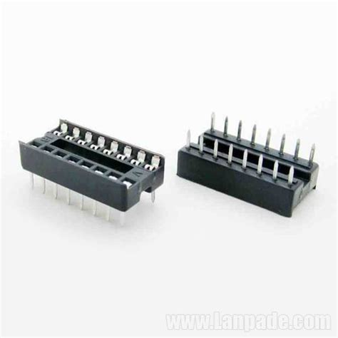 2 54mm Ic Sockets 16 Pin Dip 16p Pdip Dual In Line 7 62mm Row Space