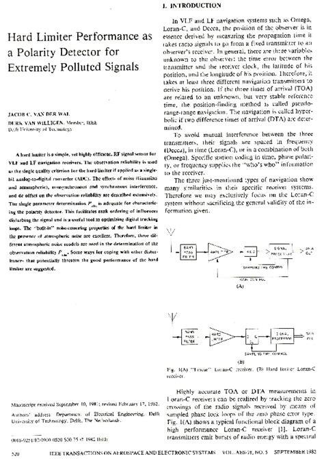 Pdf Hard Limiter Performance As A Polarity Detector For Extremely