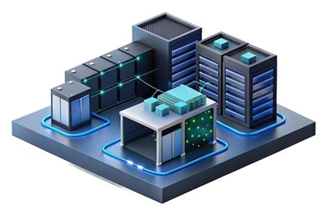 Premium Photo Modern Server And Data Center Icon